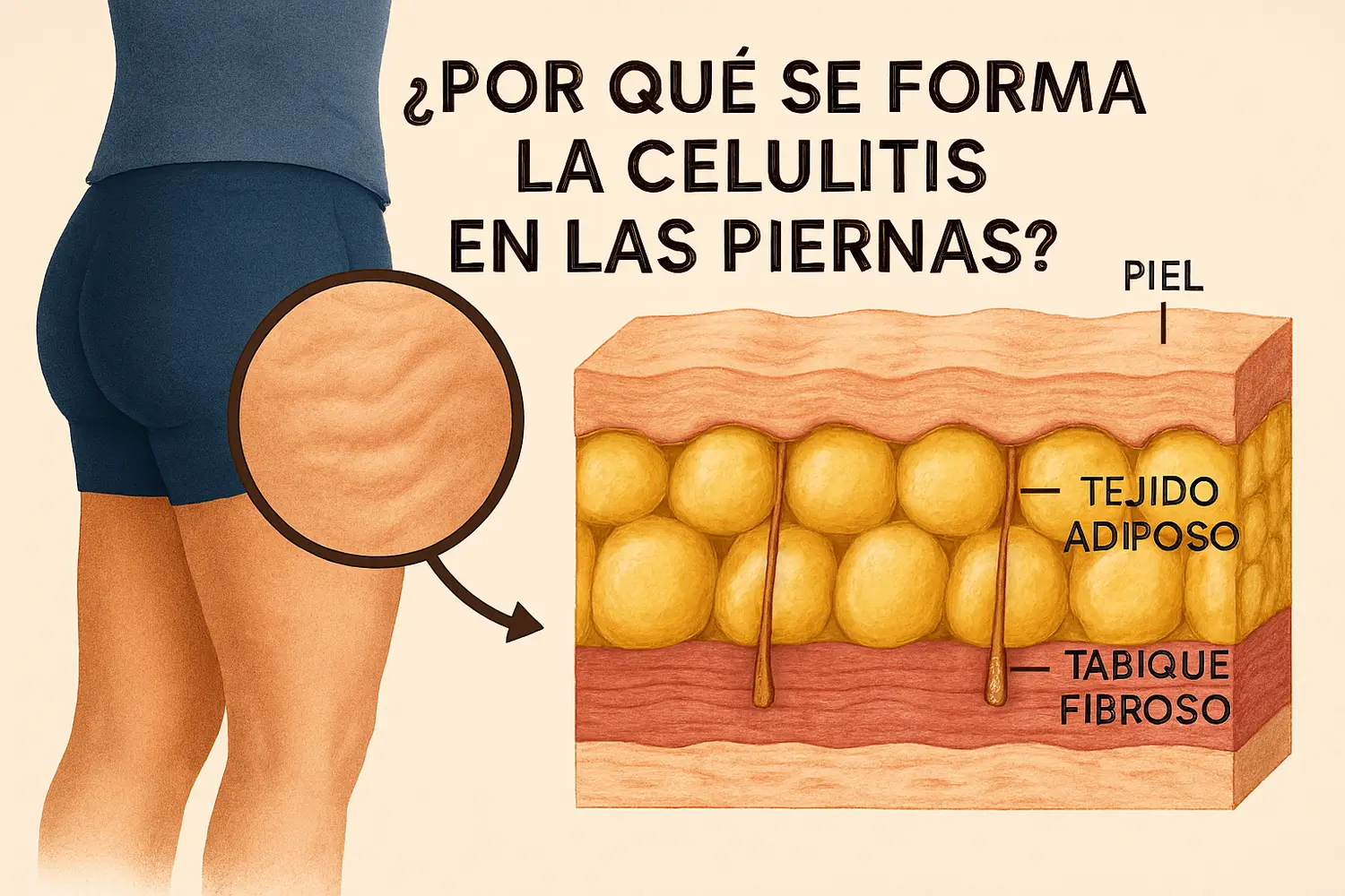 Porque se forma la celulitis en las piernas - Clínica del Fitness